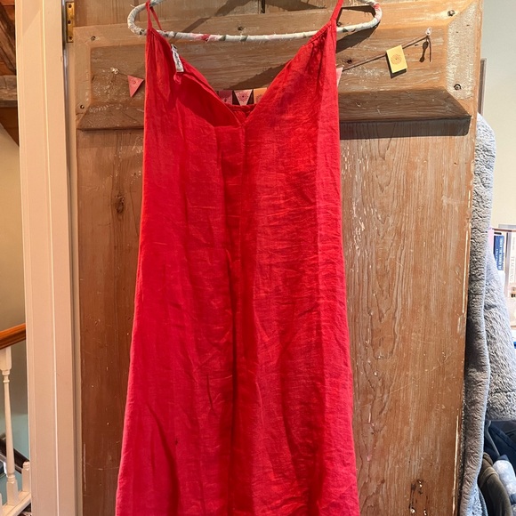 Lungo L’Arno | Dresses | Italian Red Linen Sundress | Poshmark